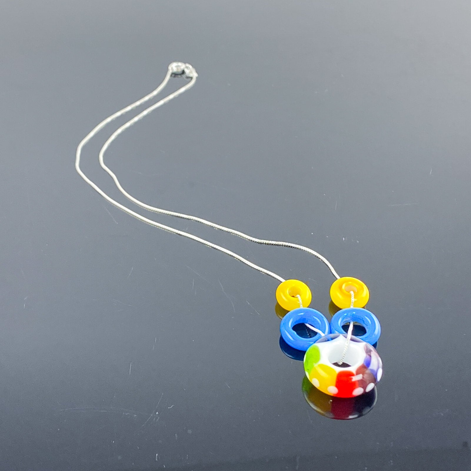Rainbow ring necklace store