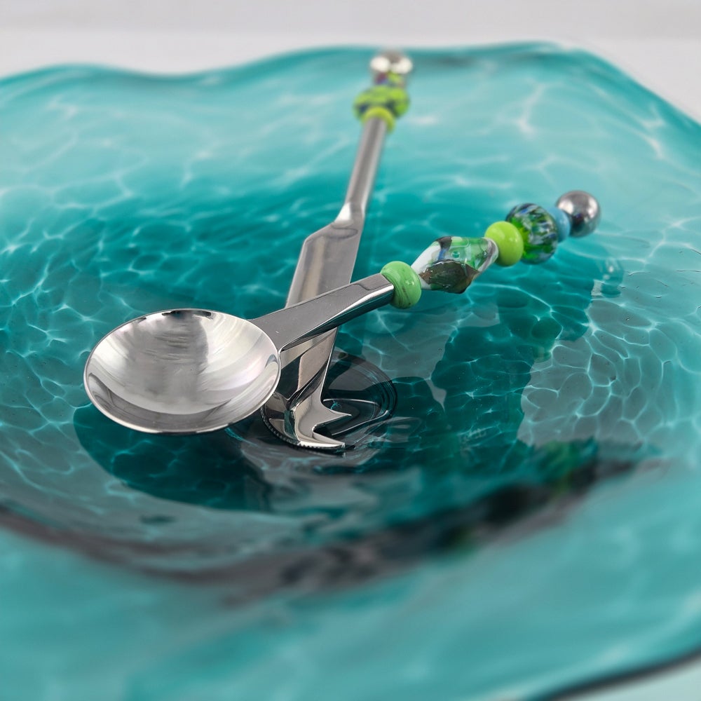 Sept 19 Cheese Knife Or Sauce Spoon Third Degree Glass Factory Sept 19 Cheese Knife Or Sauce Spoon Third Degree Glass Factory